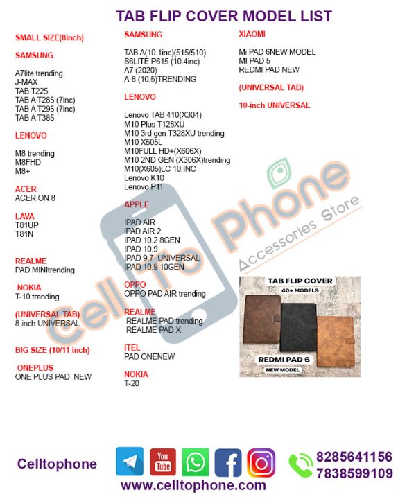 Buy Tab Flip Covers At Affordable Prices - Cell2Phone